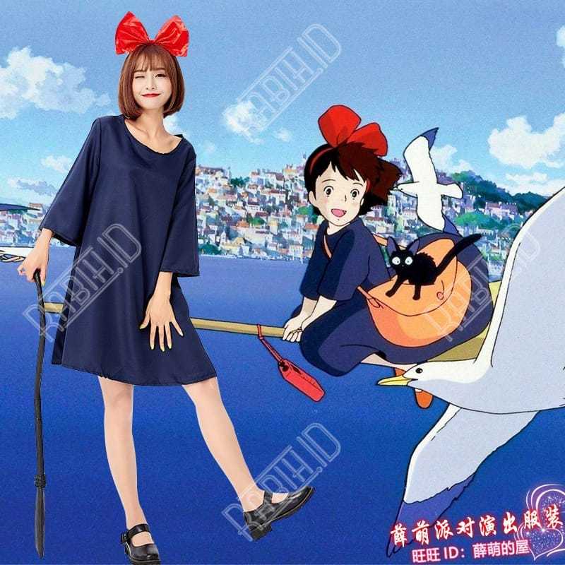 Kiki Delivery Service Costume Anime Cosplay Women | Shopee Singapore