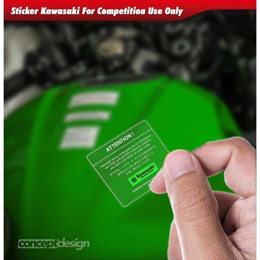 Kawasaki Sticker For Competition Use Only | Shopee Singapore