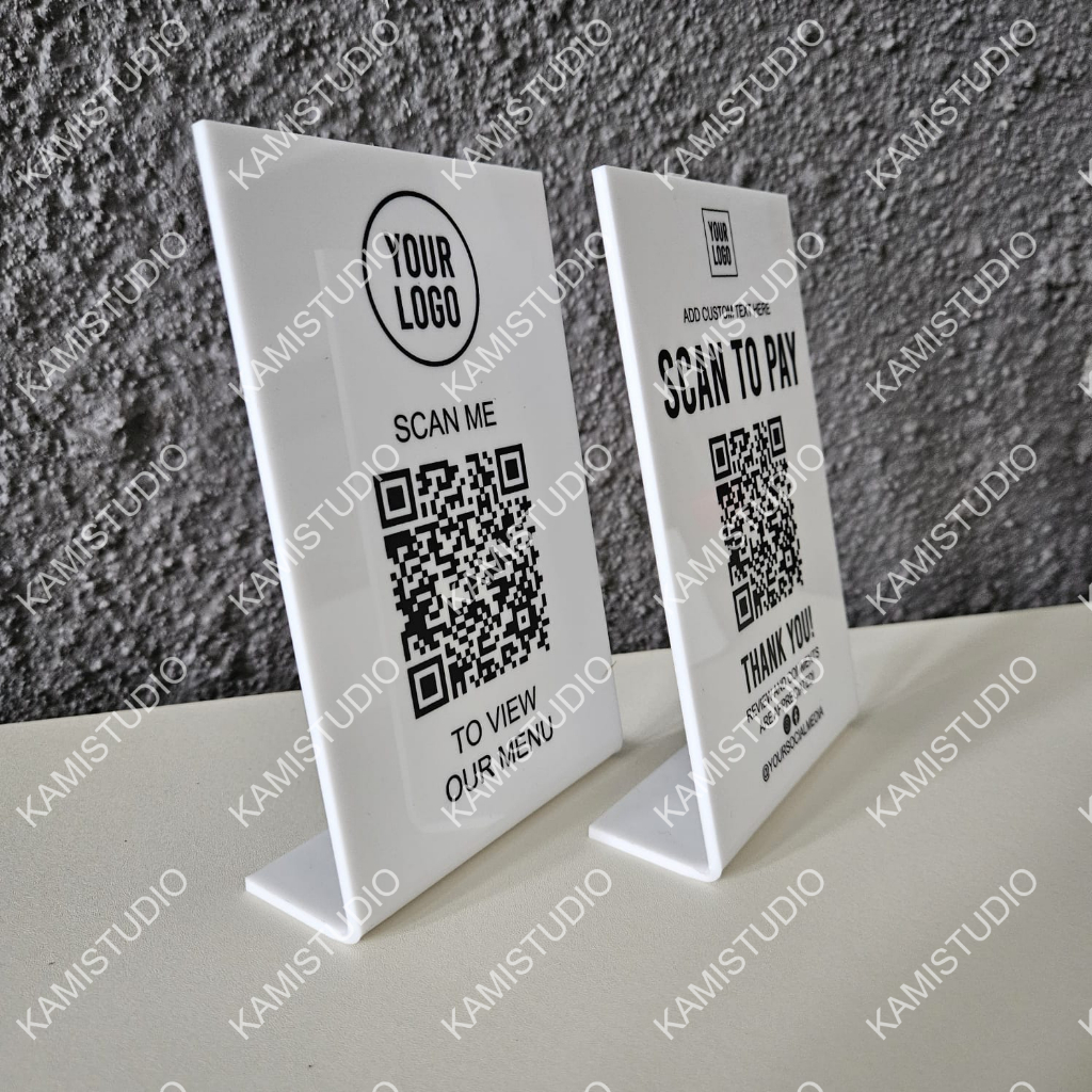 SEE OUR MENU / SCAN TO PAY / SIGN COFFEESHOP / ACRYLIC SEE OUR MENU ...