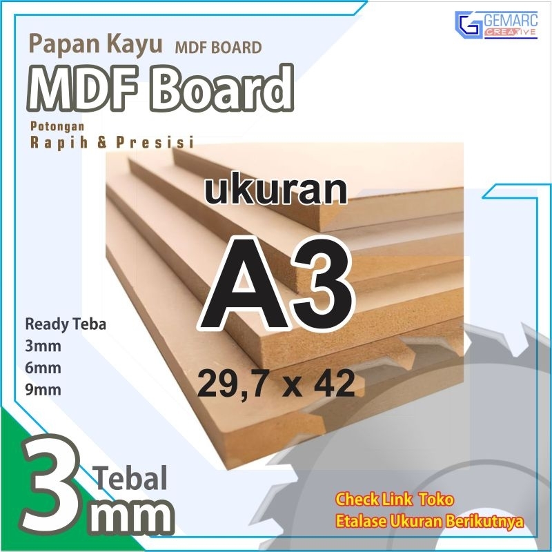 Mdf A3 - Mdf 3mm Size A3 | Shopee Singapore