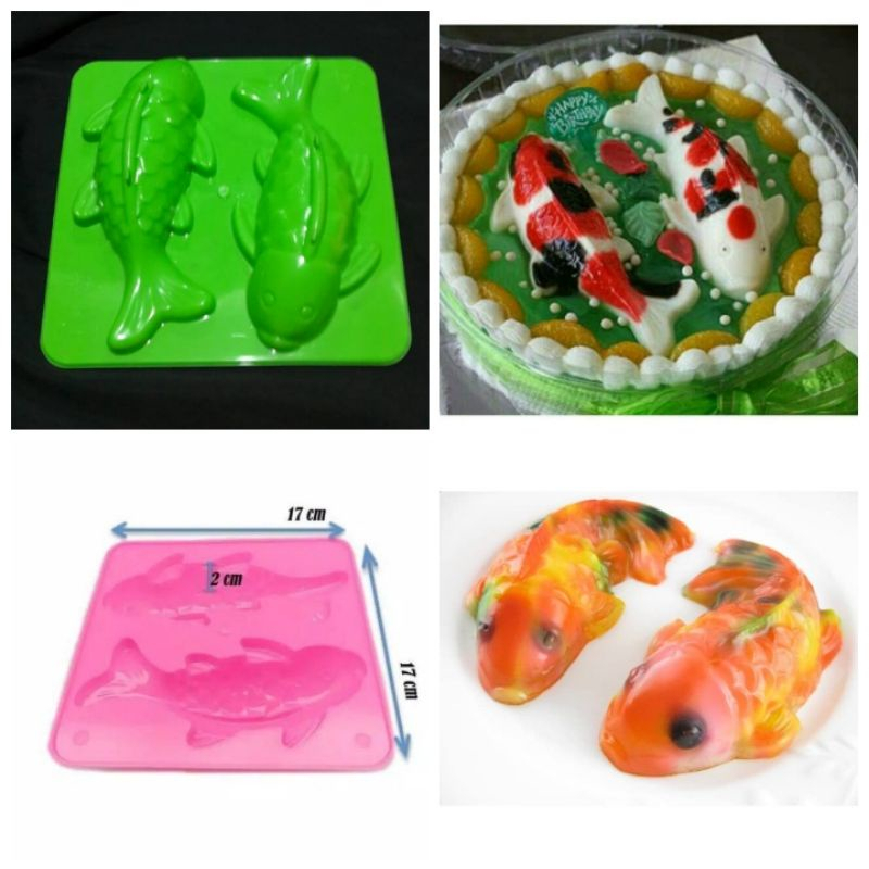 [seed] Plastic koi FISH jelly Ager jelly Jelli Agar Agar Pudding Mold ...