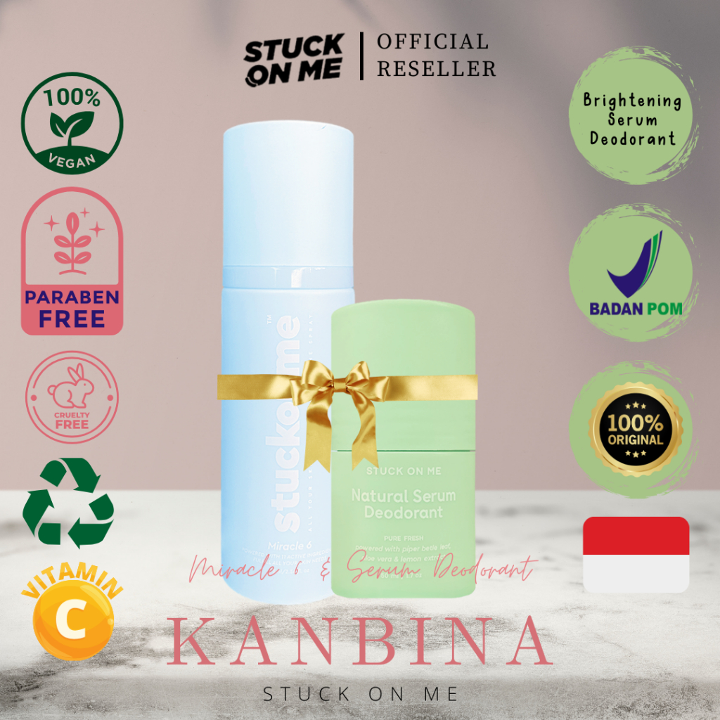 Stuck On Me Deodorant Serum FreshPURE 50ML & MIRACLE 6 Multi-Use Spray ...