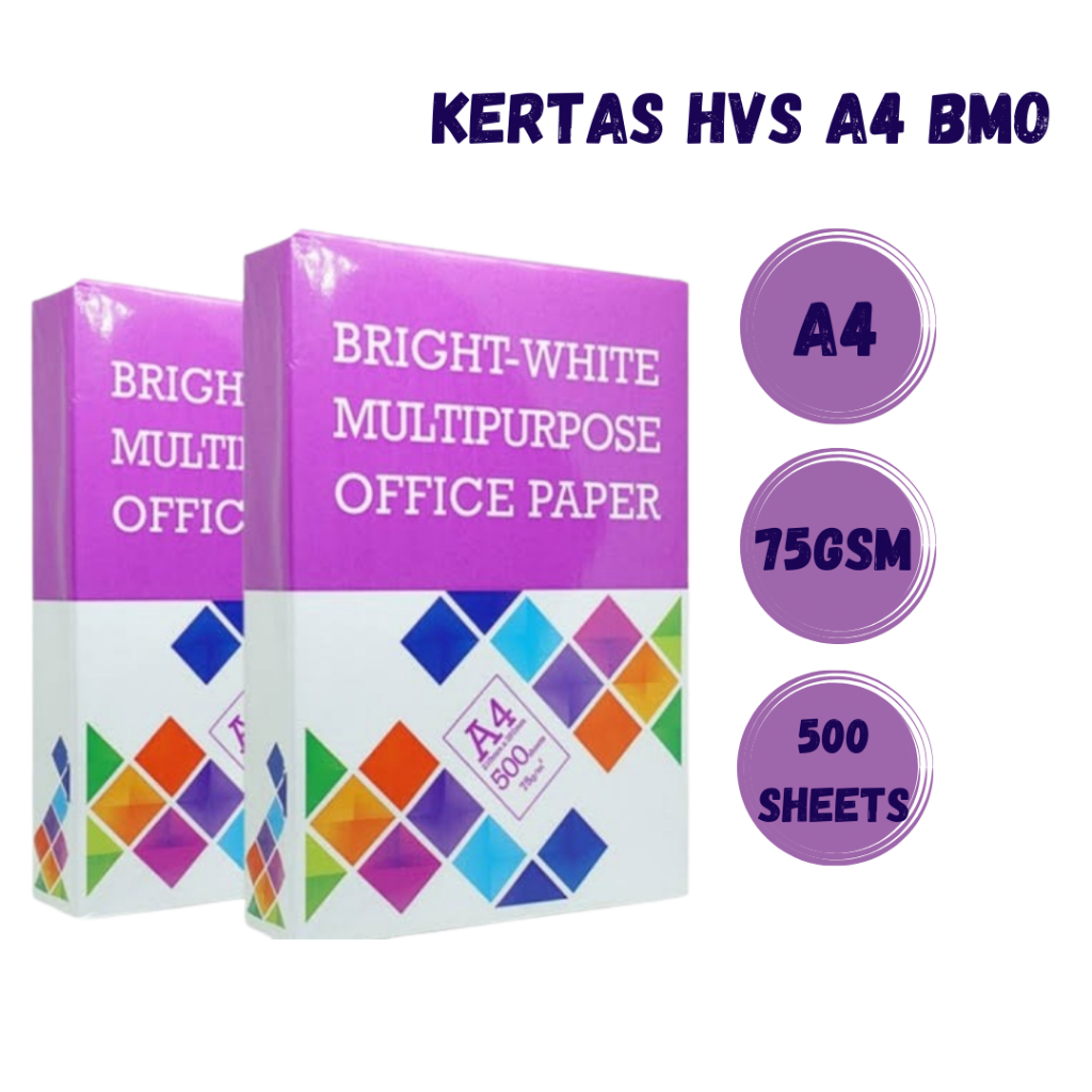 HVS BMO A4 Paper 75 Gsm / HVS BMO Paper (RIM) | Shopee Singapore