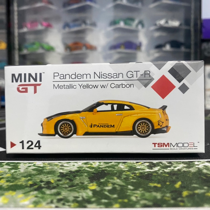 Mini GT - Pandem Nissan GT-R35 Metallic Yellow w/ Carbon (Sealed ...