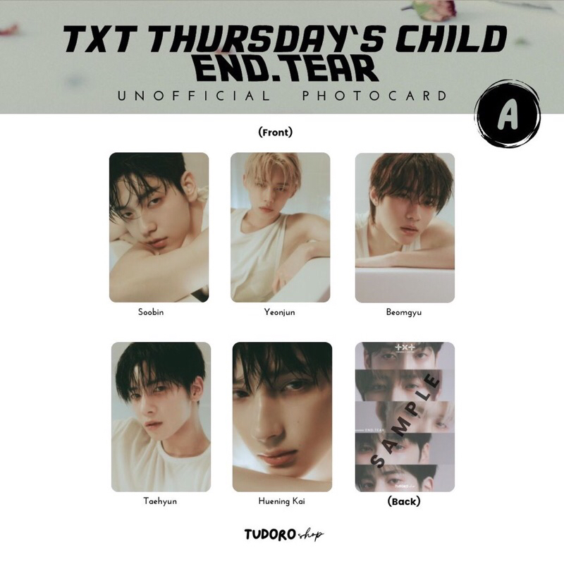 Txt Thursdays Child END TEAR Minisode 2 Unofficial PC PHOTOCARD ...