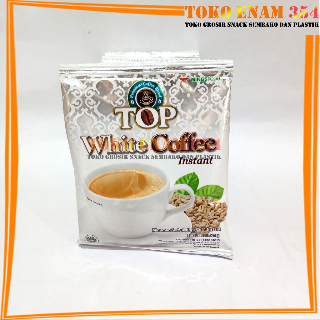 Top White Coffee/instant Coffee per Contents 12 Sachets x 21 Grams ...