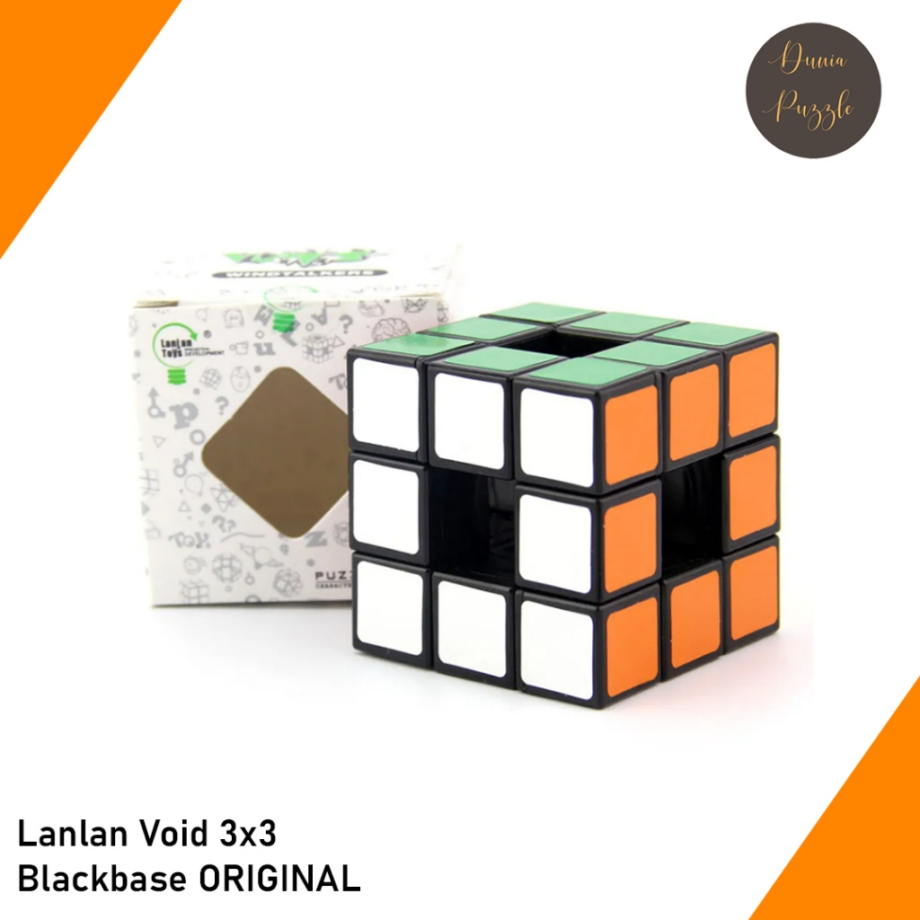 Rubik 3x3 Lane Void Bolong 3x3 Cube Blackbase ORIGINAL | Shopee Singapore