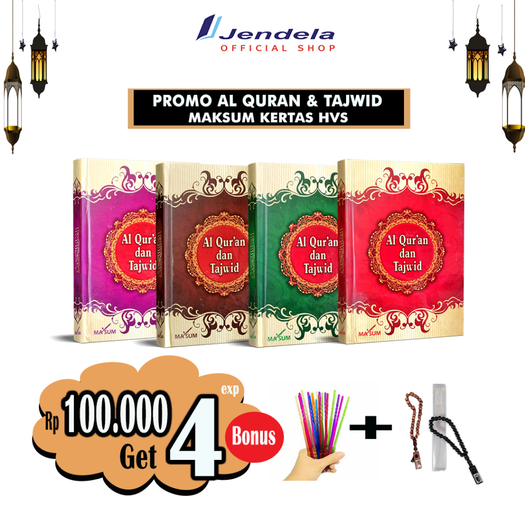 100K GET 4 Al-Quran Waqf Maksum Tajwid (HVS Paper) | Shopee Singapore