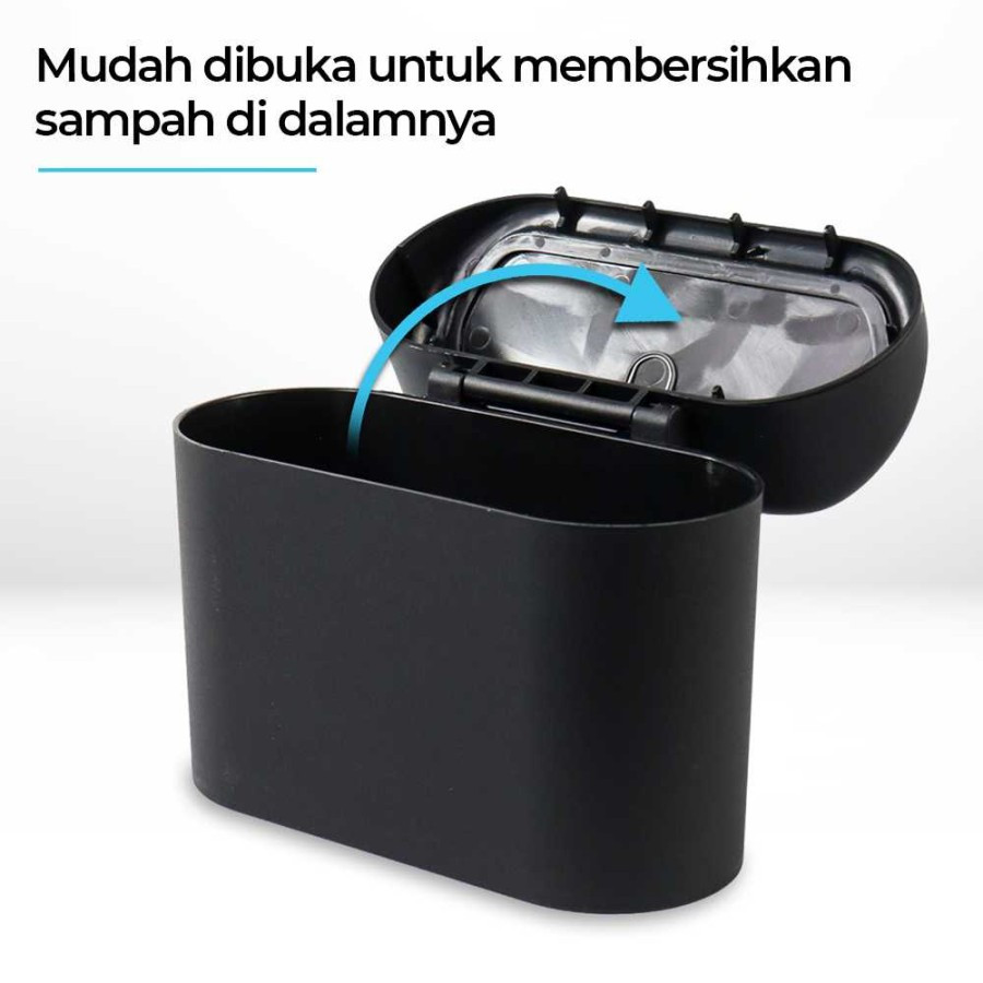 Mini Car Push Trash Bin Hanging Side Pocket Car Trash Can | Shopee ...