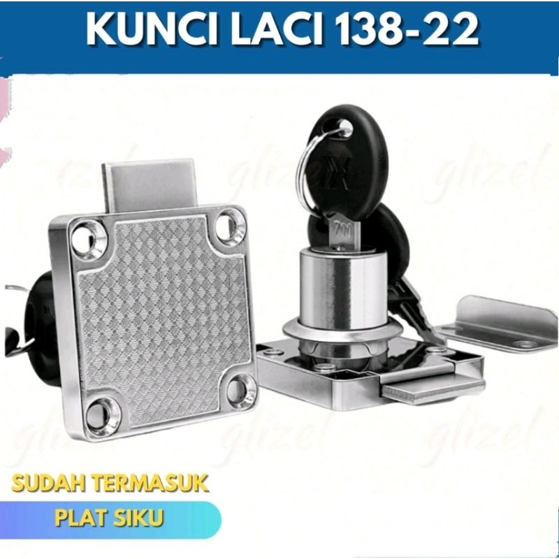 Huben HL 138-22mm Cabinet Drawer Lock Original Locker Drawer Lock ...