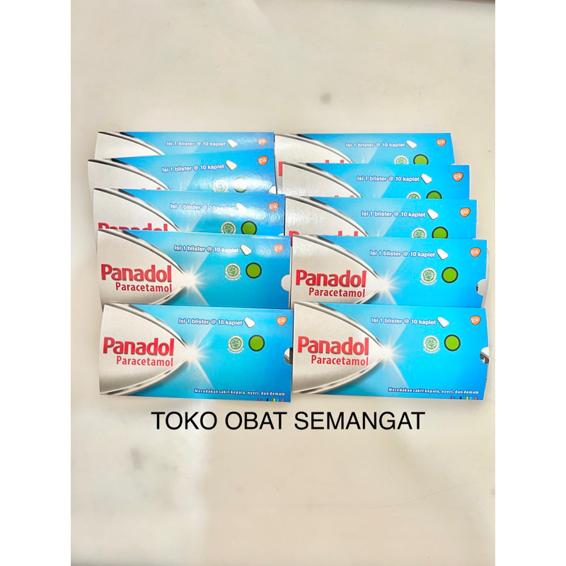 Panadol PARACETAMOL 10 BLUE PANADOL CAPLETS FEVER HEAD PAIN | Shopee ...