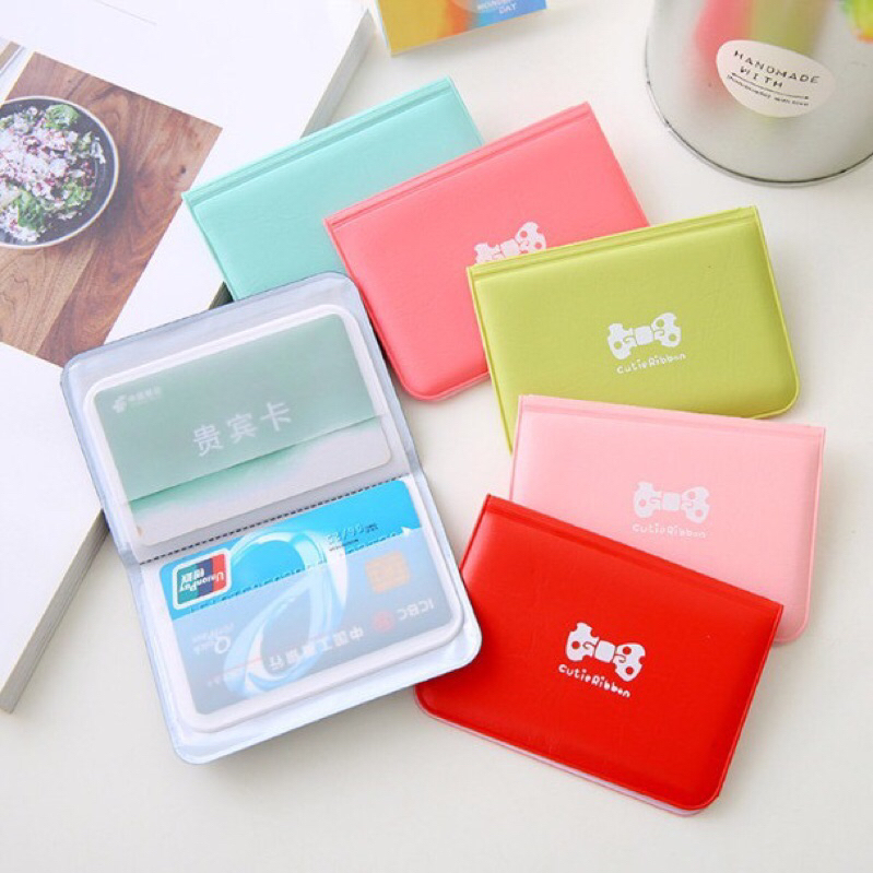 LEATHER NAME CARD WALLET / PLAIN ID CARD HOLDER (1 PCS) | Shopee Singapore