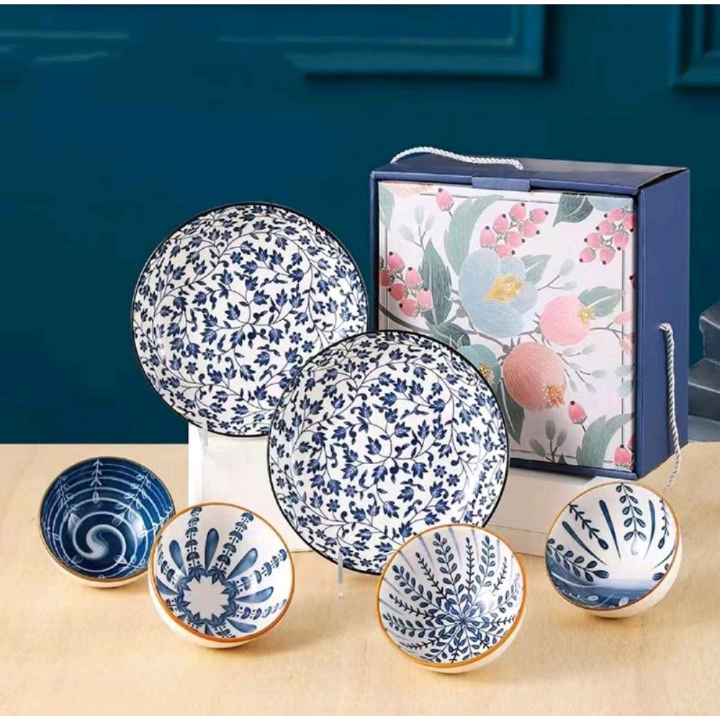 PERALATAN Hampers Ceramic Bowl Set Premium Porcelain Tableware/Gift Set ...