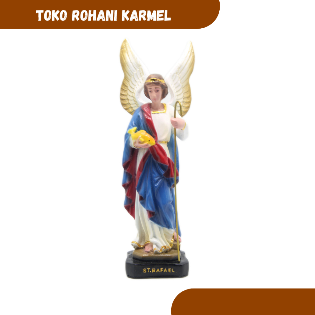 Statue OF MAFAEL 20 CM / STATUE OF AGUNG STATUE / CATHOLIC STATUE ...