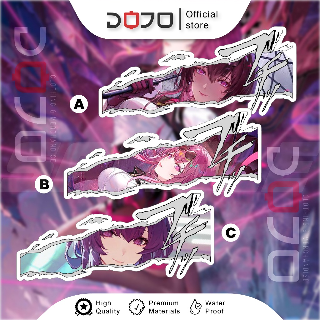 Sticker VINYL Honkai Star Rail Kafka HSR Motorcycle Car notebook binder ...