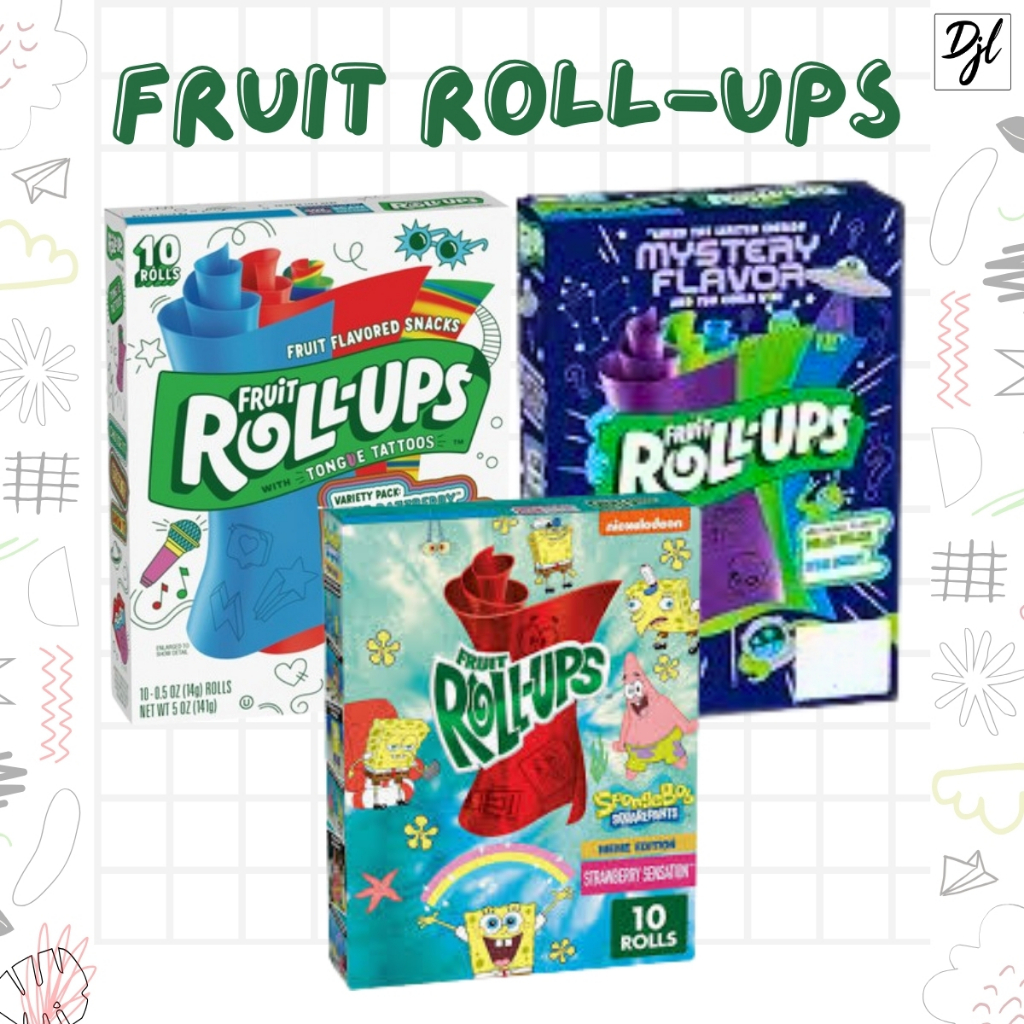 Fruit Roll-Ups Variety Pack 141g Candy Assorted Flavors Contents 10 ...
