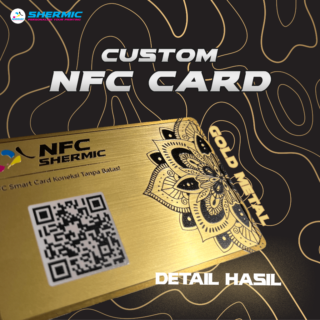 NFC Business Card / NFC ID Card + Portal Access, Custom Design 2 Sides NFC Card Smart Business ...