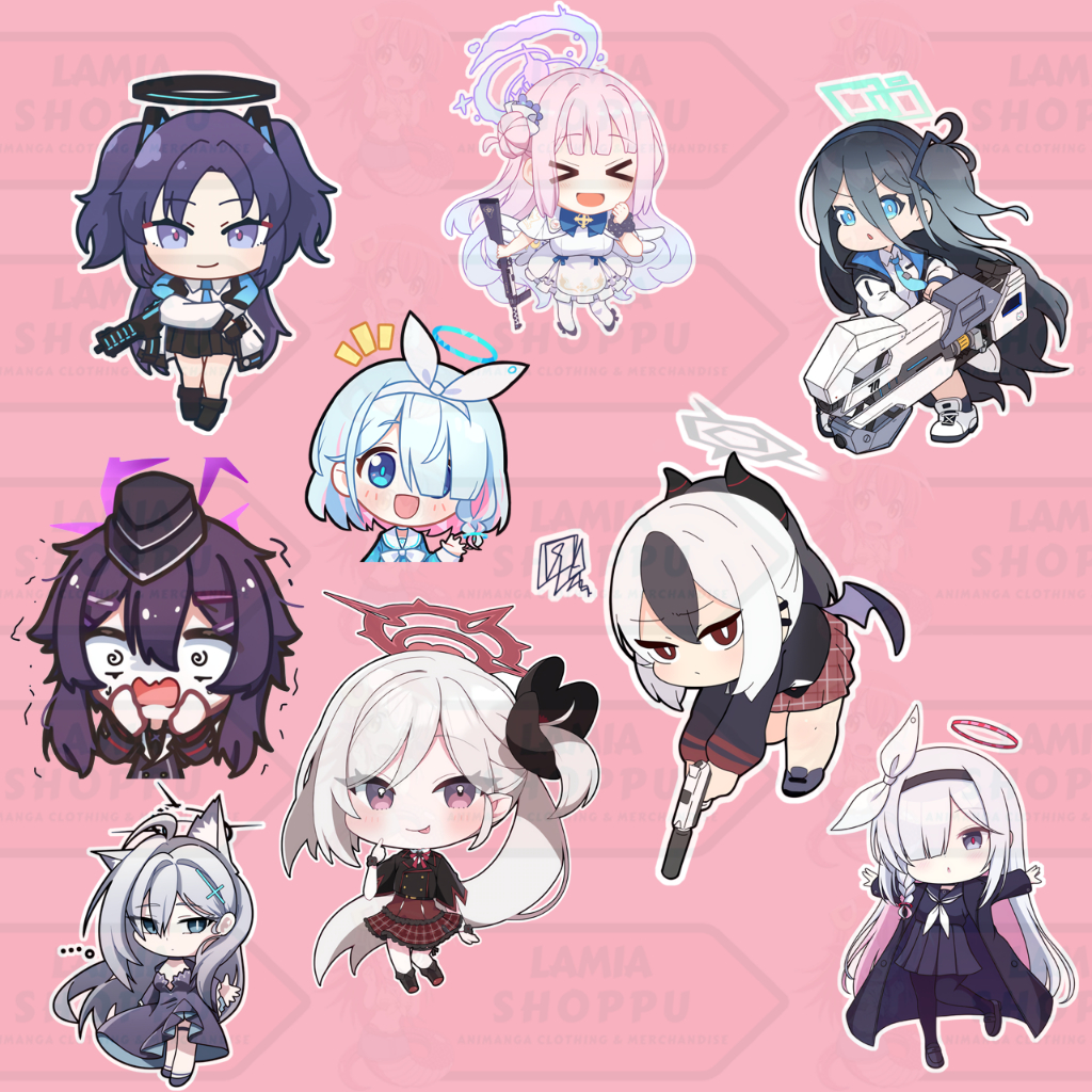 Blue Sticker Archive | Vinyl Sticker Anime Blue Archive Chibi | Arisu ...
