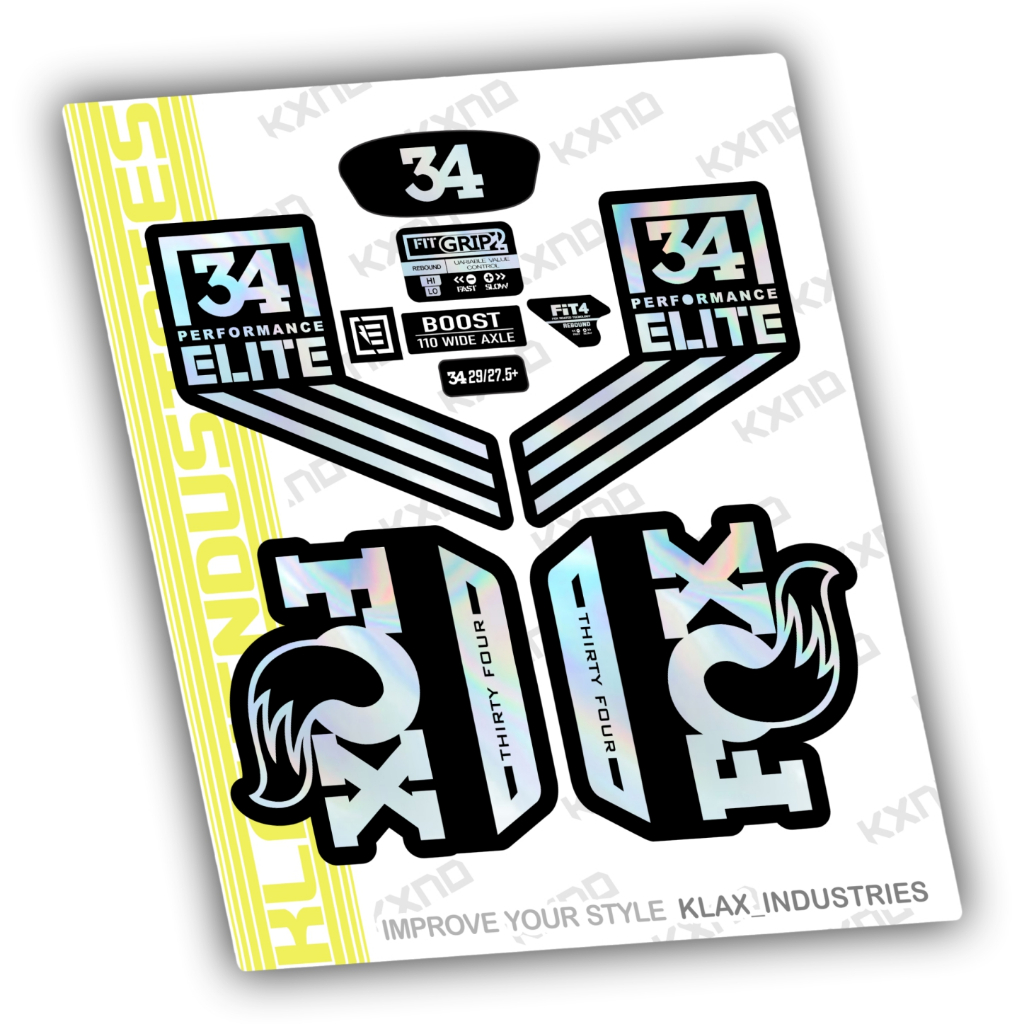 Decal OIL SILK Fork FOX PERFORMANCE ELITE 34 2021 HOLLOHGRAM Klaten ...