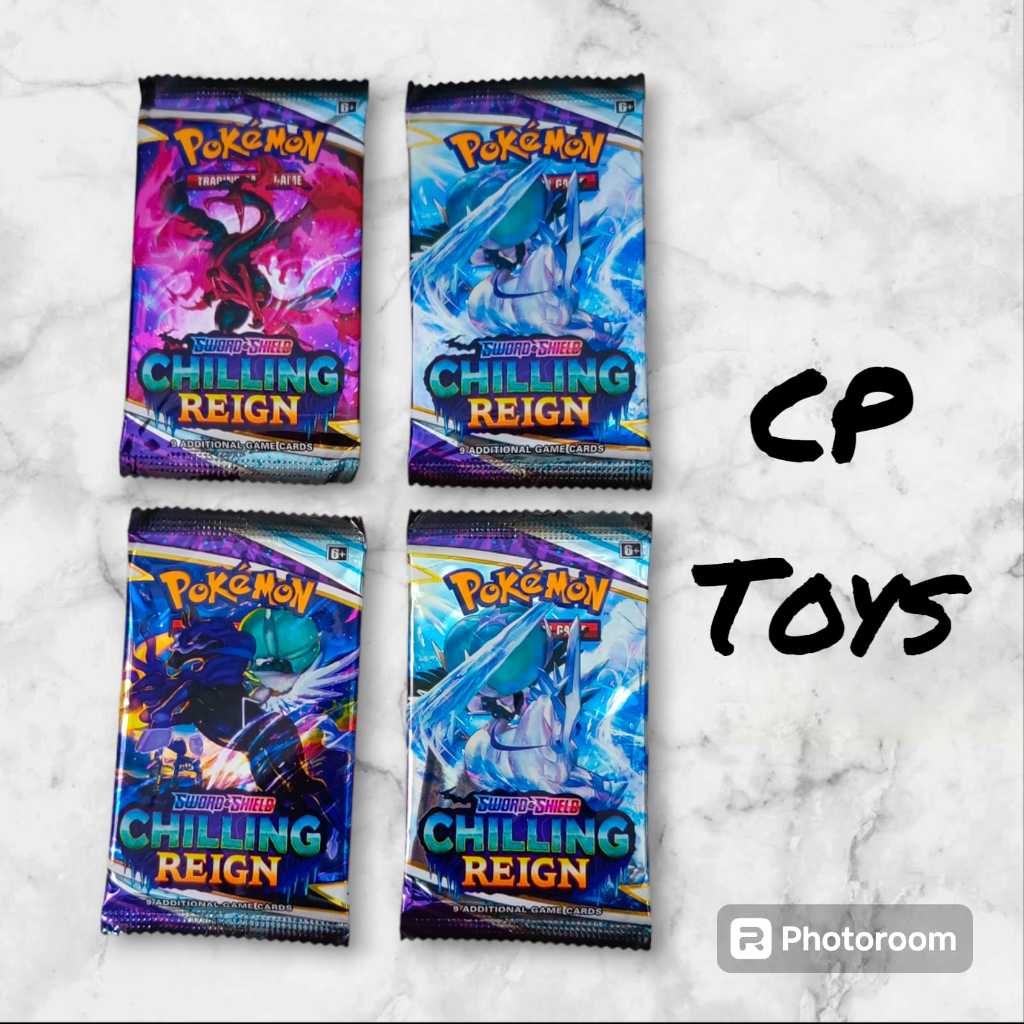 POKEMON CARD COLLECTION BOOSTER PACK 1/4 PACK CHILLING REIGN | Shopee ...