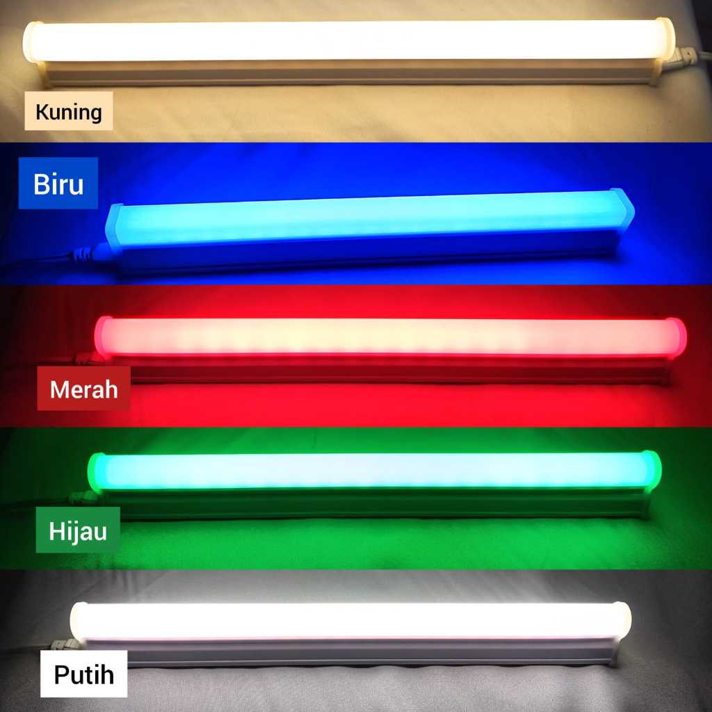 T5 LED Neon TL Lamp 4 and 6 Watt 30cm Colorful Tube | Shopee Singapore