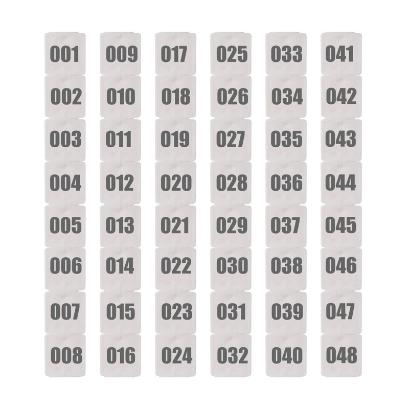 Number Clip Wings Pigeon Chicken NO 1-50 Wing Number Plate ...