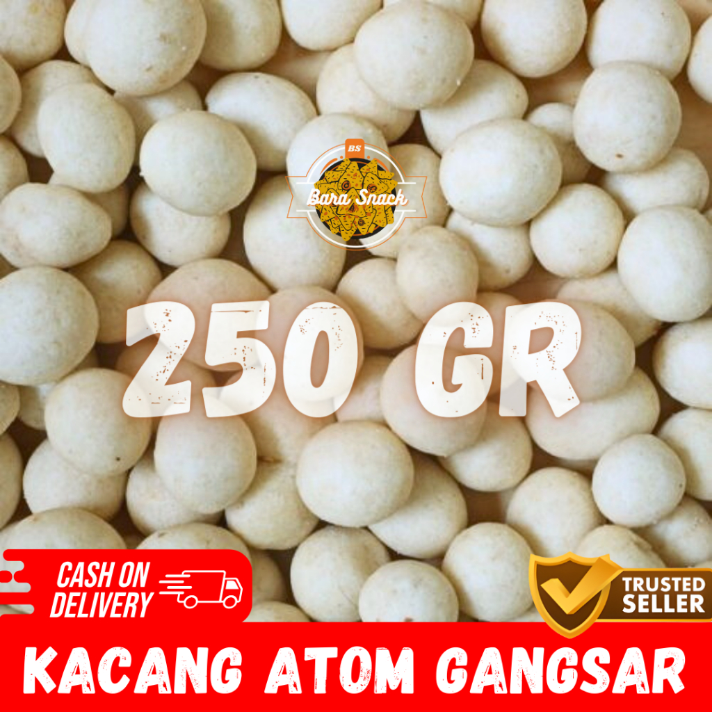 [250gr] Gangsar Atomic Nuts/Crispy Longan Nuts/Snack Snacks | Shopee ...