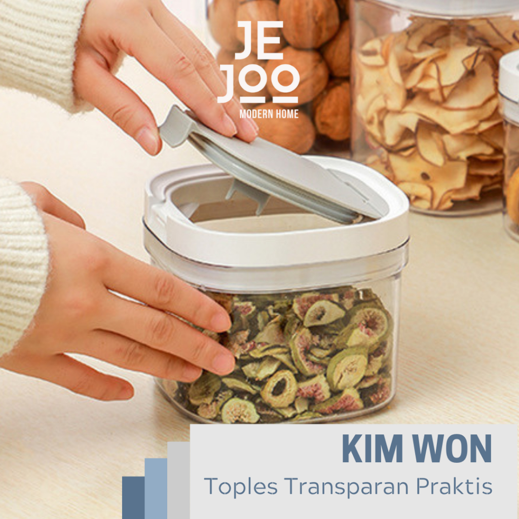 Jejoo - KIM WON Small Food Grade Jar Transparent Airtight Snack Box Jar ...