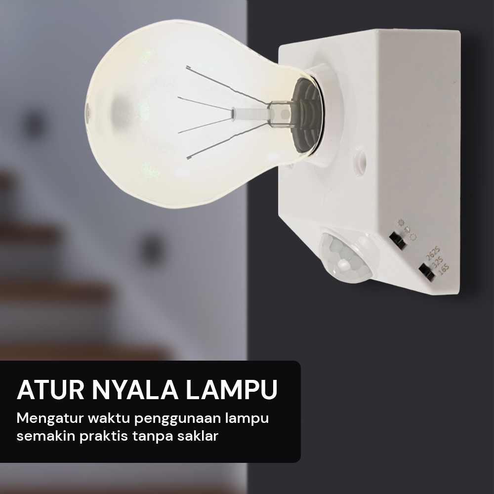 Cool Light Bulb Fitting with Infrared Motion Sensor 240V 50W E27 ...