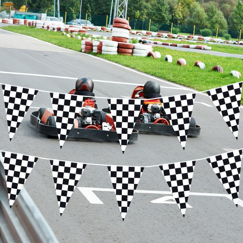 10m 20*30cm Bunting Flag Hotwheels/Car Racing Racer Flag/Triangle ...