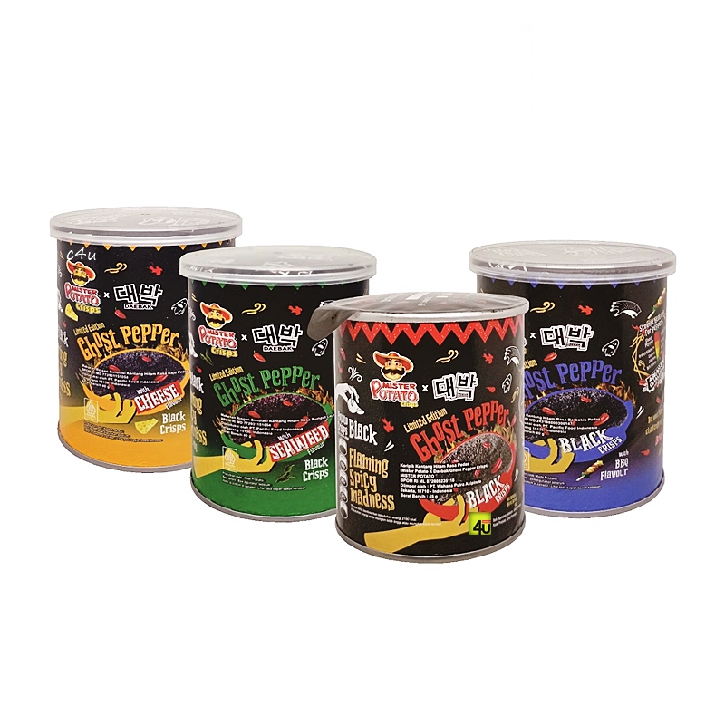 Mister Potato GHOST PEPPER Black Potato Crisps SMALL TUBE Shopee Singapore