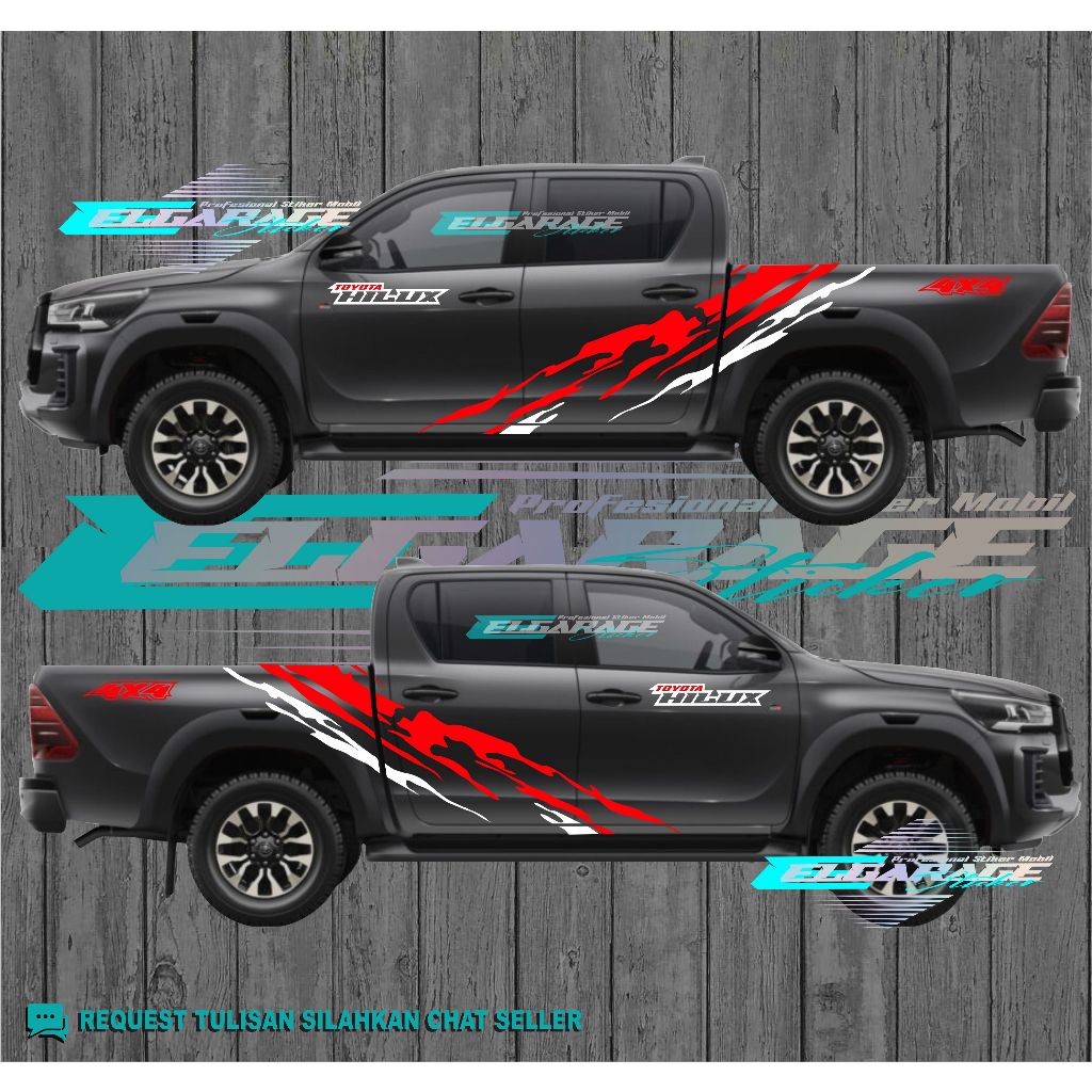 Hilux Car sticker hilux Car Side body sticker toyota hilux New hilux ...