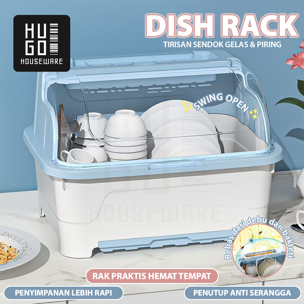 HUGO Dish Rack With Drain Water Multifunctional Kitchen Rack Cutlery ...
