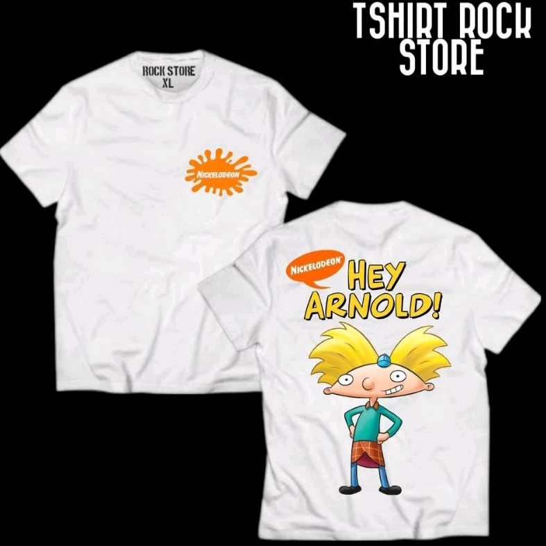Nickelodeon Hey arnold, spongebob, orange x rock premium t-shirt ...