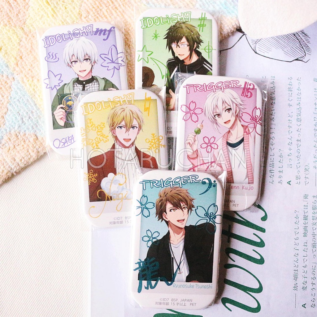 [OFFICIAL] IDOLiSH7 Square Gata Can Badge ~Tabi no Omoide~ | Shopee ...