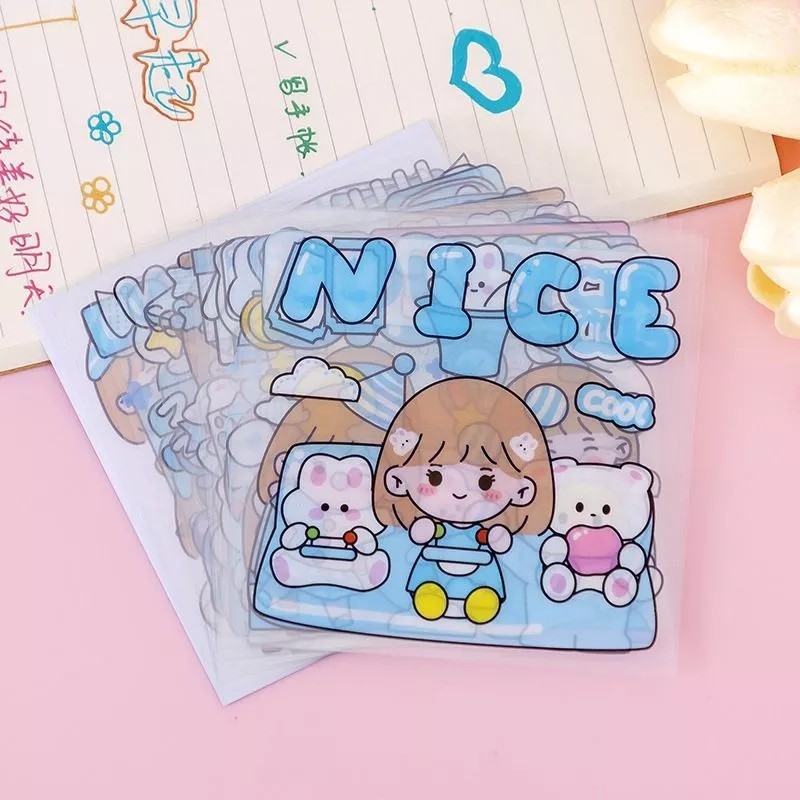 Momo Sticker Cute Korean Cartoon Picture Waterproof 25 Sheets | Shopee ...