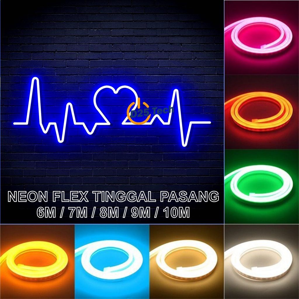 Aesthetic Room Decorative Lights Aesthetic Neon Flex Lights 220v 6m 7m ...