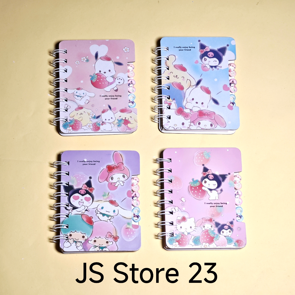 Sanrio Kuromi Character Small Spiral Notebook / Sanrio Kuromi Fancy ...