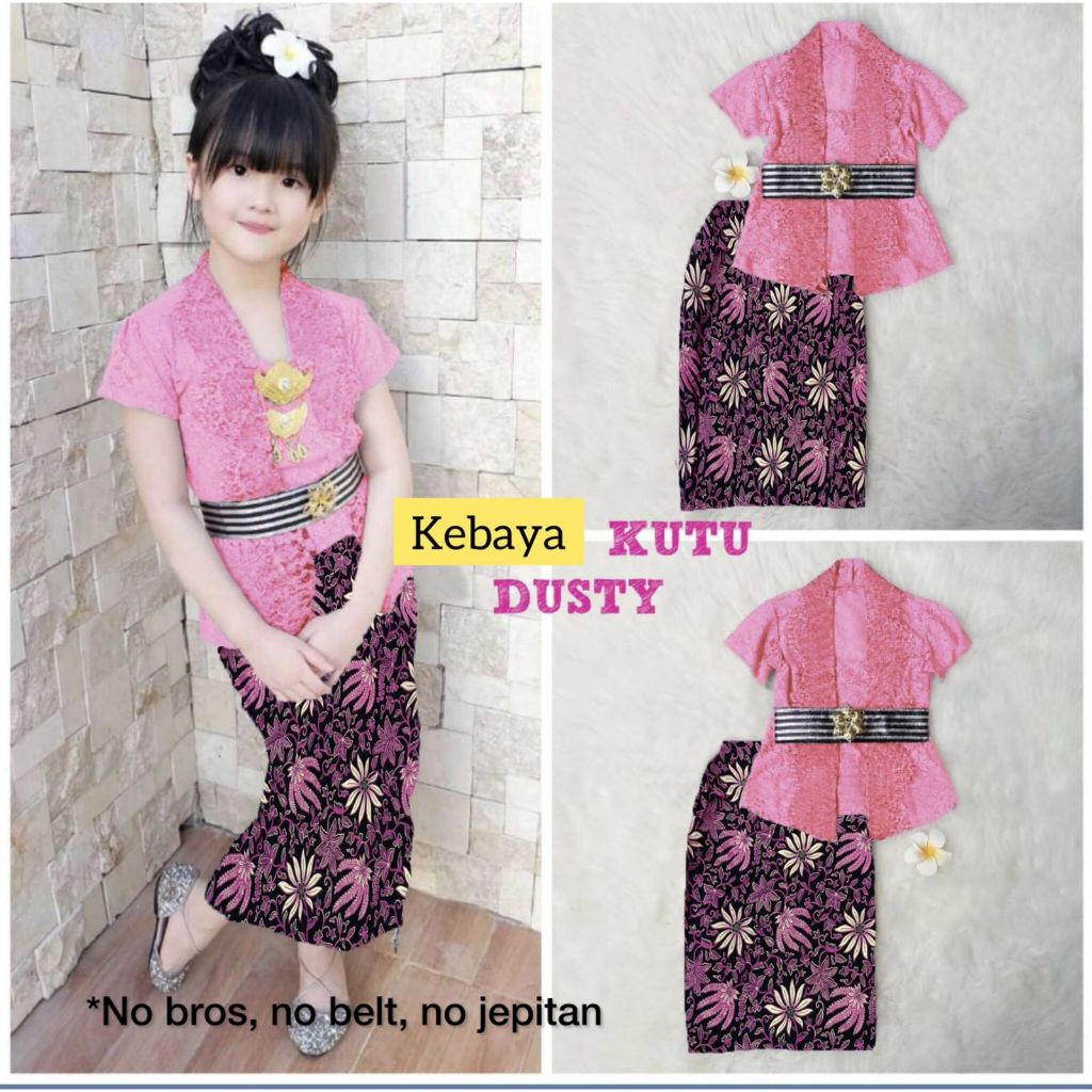 Modern Brukat Girls' Kebaya Suit Graduation Kebaya for Kindergarten ...