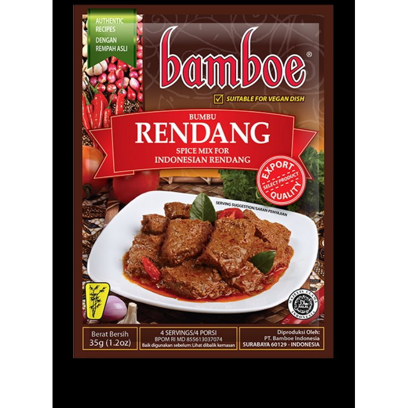 Rendang Bamboe Seasoning | Shopee Singapore