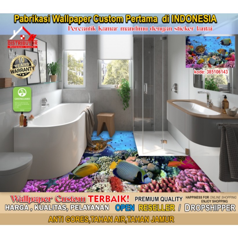Custom 3D Floor Sticker | Undersea View Sticker | Fish Sticker | Coral ...