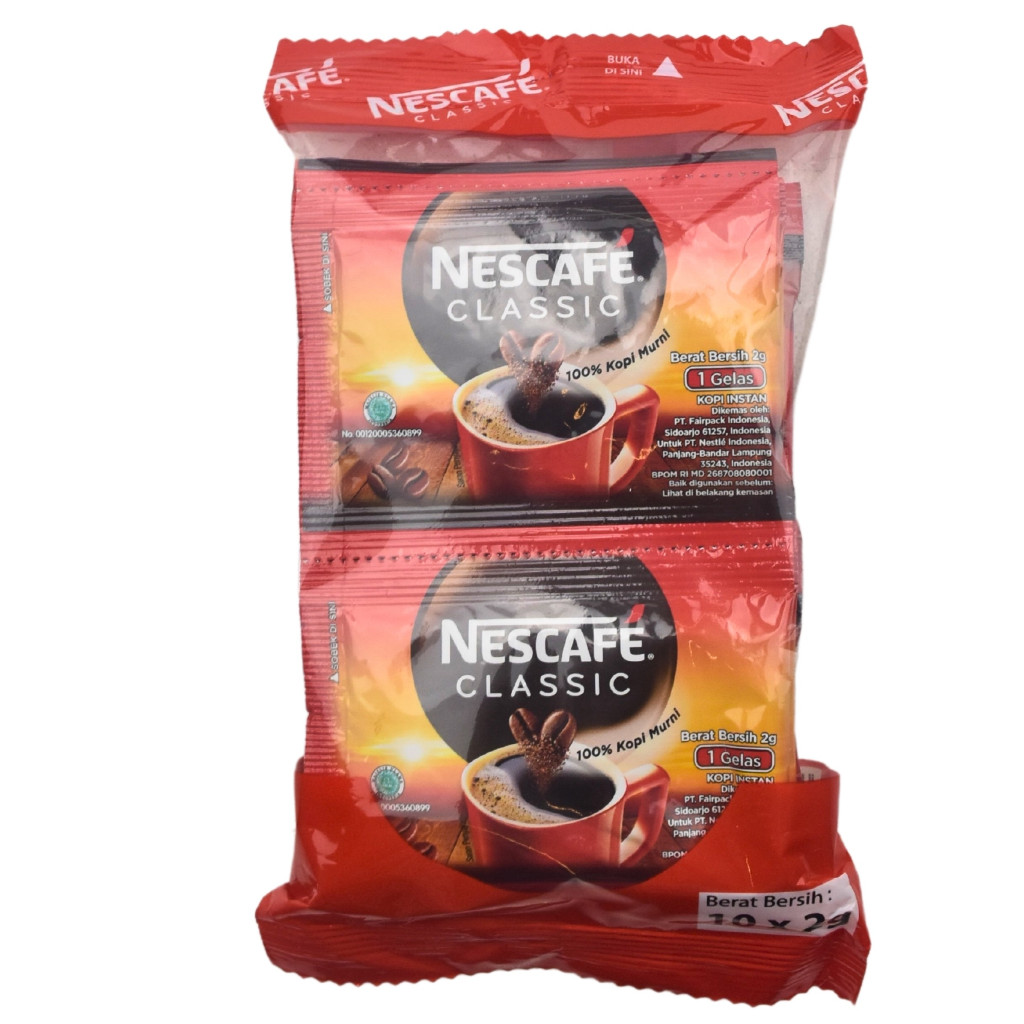 HITAM NESCAFE Classic Black Coffee contains 10 sachets | Shopee Singapore