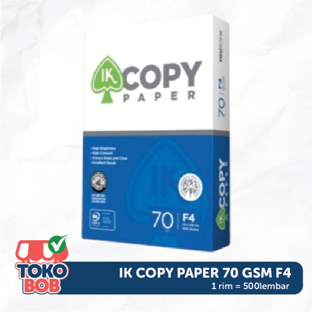 Ik Copy Paper HVS F4 70 GSM (Contains 1 Ream) | Shopee Singapore