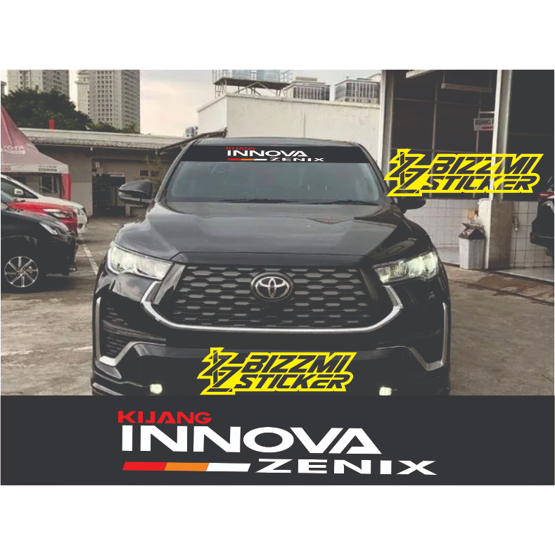 Cool cutting kijang innova zenix windshield car window sticker | Shopee ...