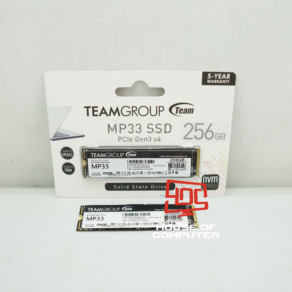 Ssd M.2 NVME TEAM GROUP 256GB PCIE GEN3X4 MP33 | Shopee Singapore