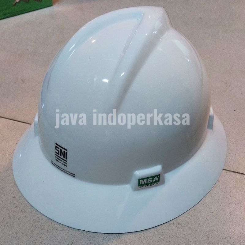 SAFETY MSA FULBRIM + FASTRACK HELMET with SNI inner swivel head suit ...