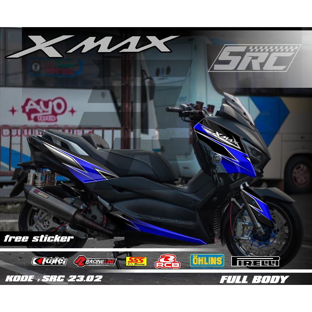 Decal Sticker XMAX full body grapis Sticker Decal XMAX Racing Sticker ...
