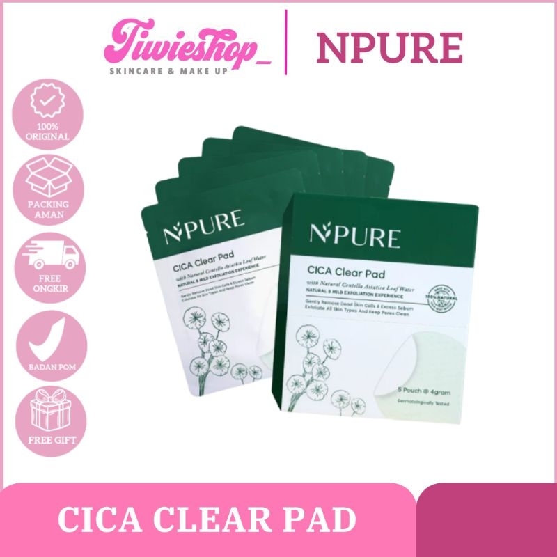 Npure Cica Clear Pad Sachet (1 box contains 5 sachets) | Shopee Singapore
