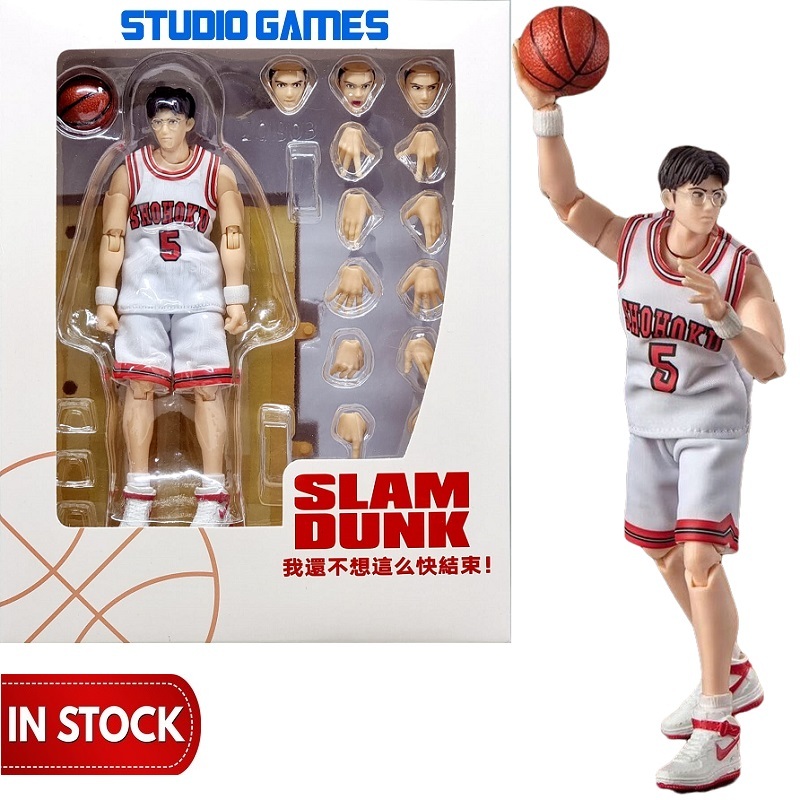 Dasin Slam Dunk Model - Kiminobu Kogure 5 WHITE Jersey Shohoku Action ...