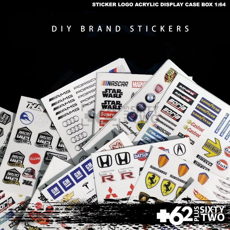 Micro Sticker Logo for arclyric Small logo sticker for acrylic 1:64 Hot ...